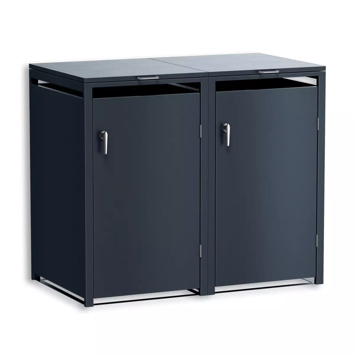 Mülltonnenbox MB12 - 240L, 2er, pulverbeschichtet, abschließbar ...